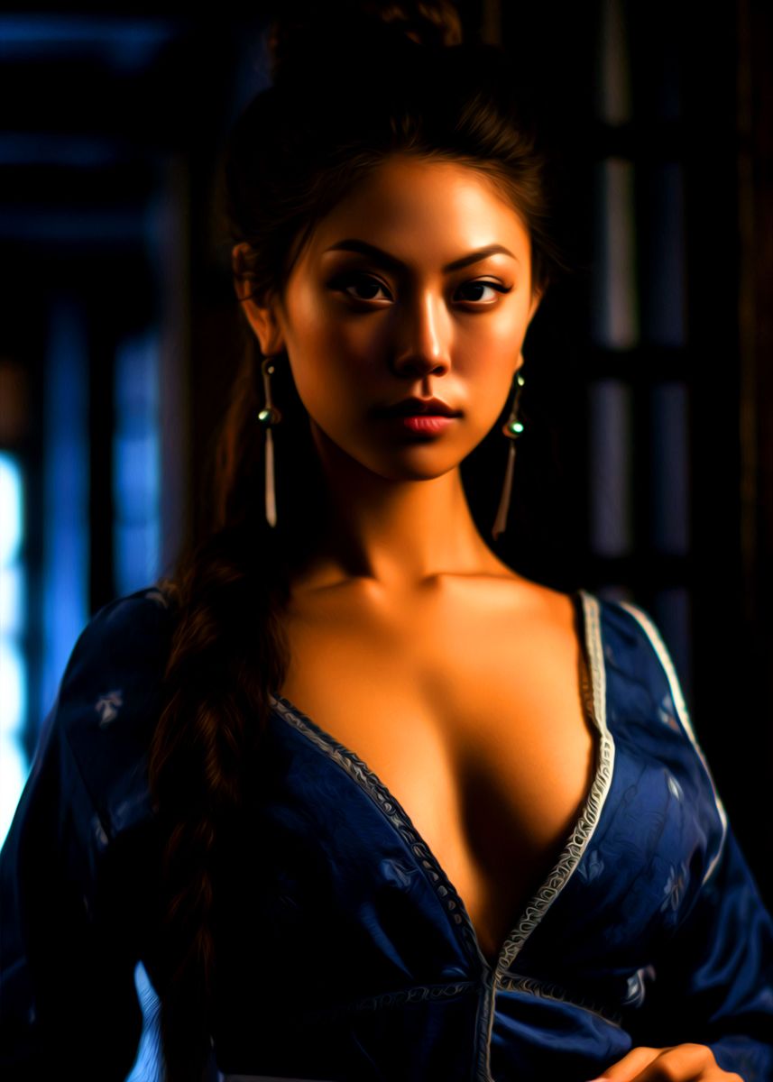 'Sexy Girl' Poster, picture, metal print, paint by thu doan | Displate