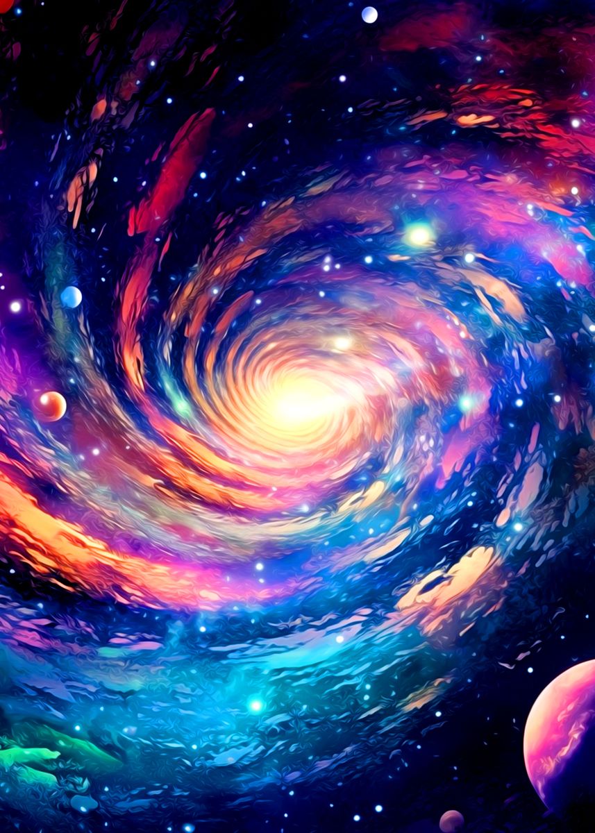 'Colorful Vortex' Poster, picture, metal print, paint by hoang minh ...