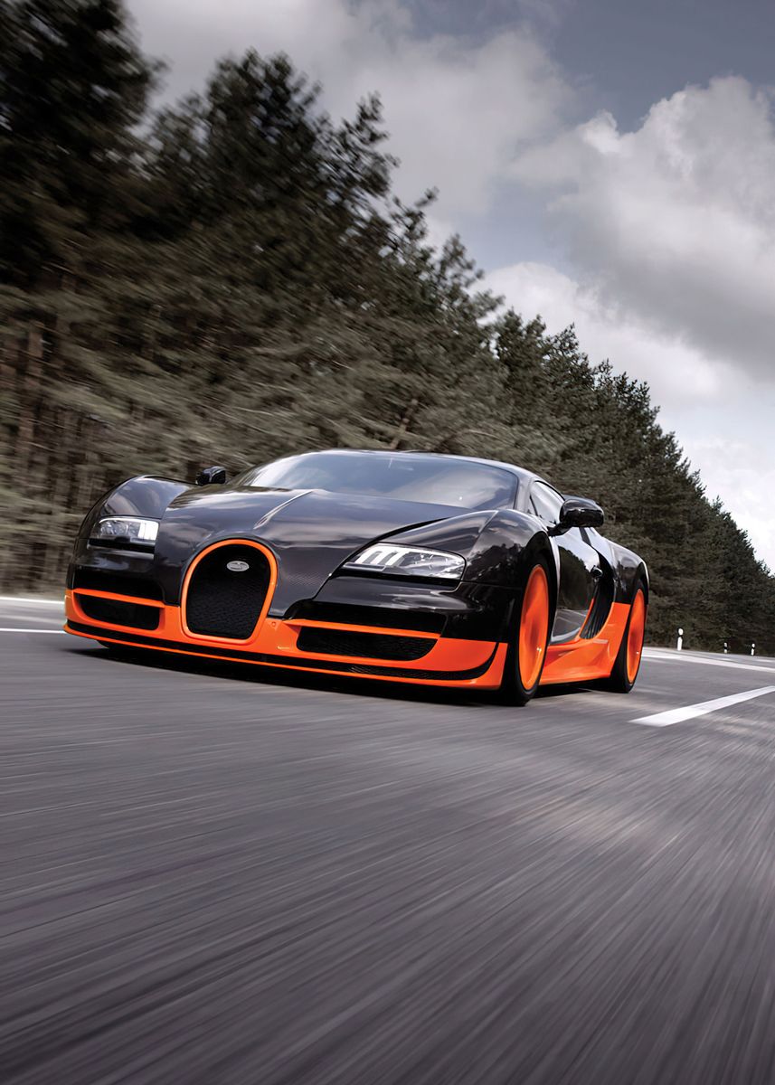 'Bugatti' Poster, picture, metal print, paint by Richard Art | Displate