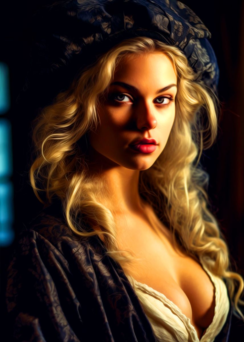 'Sexy Girl' Poster, picture, metal print, paint by thu doan | Displate