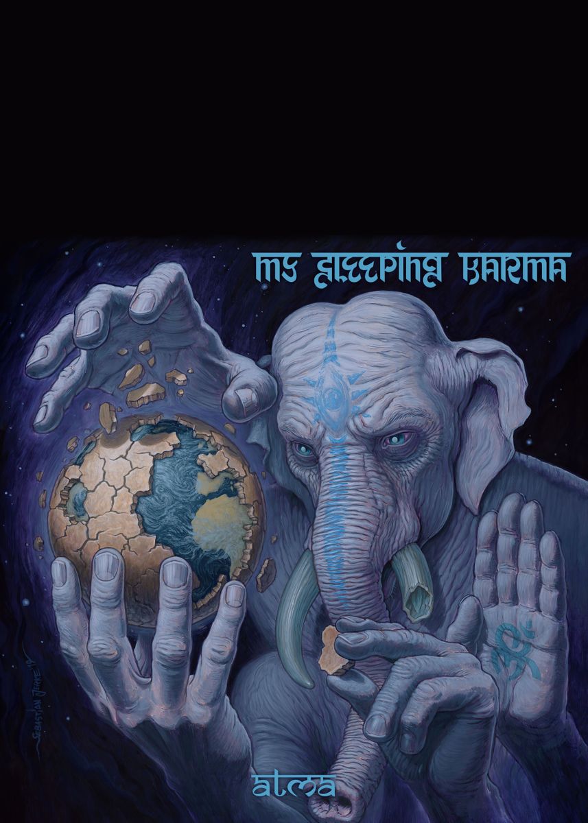 'My Sleeping Karma' Poster, picture, metal print, paint by Hiruka ...