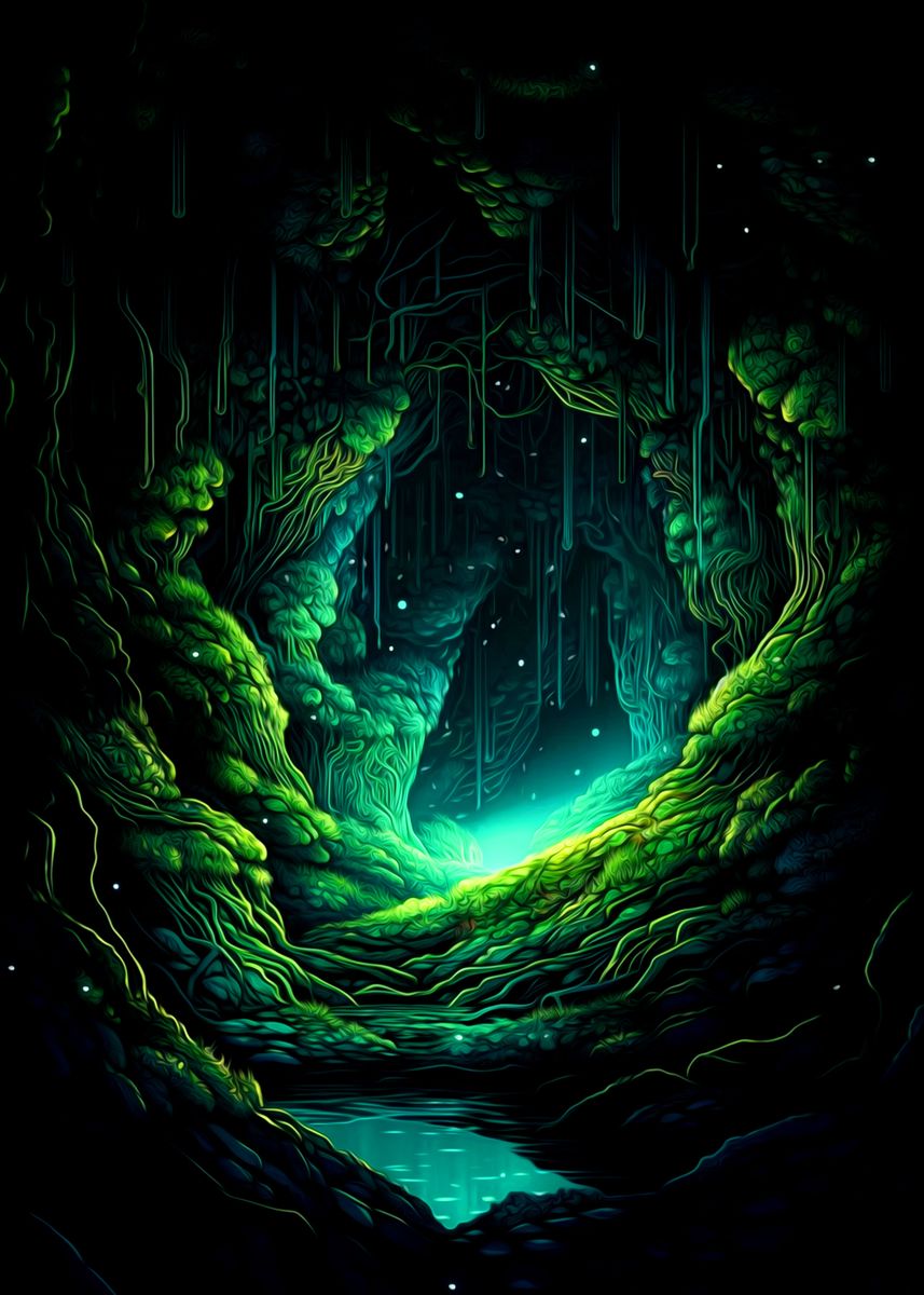 'Fantasy Forest' Poster, picture, metal print, paint by land vinh ...