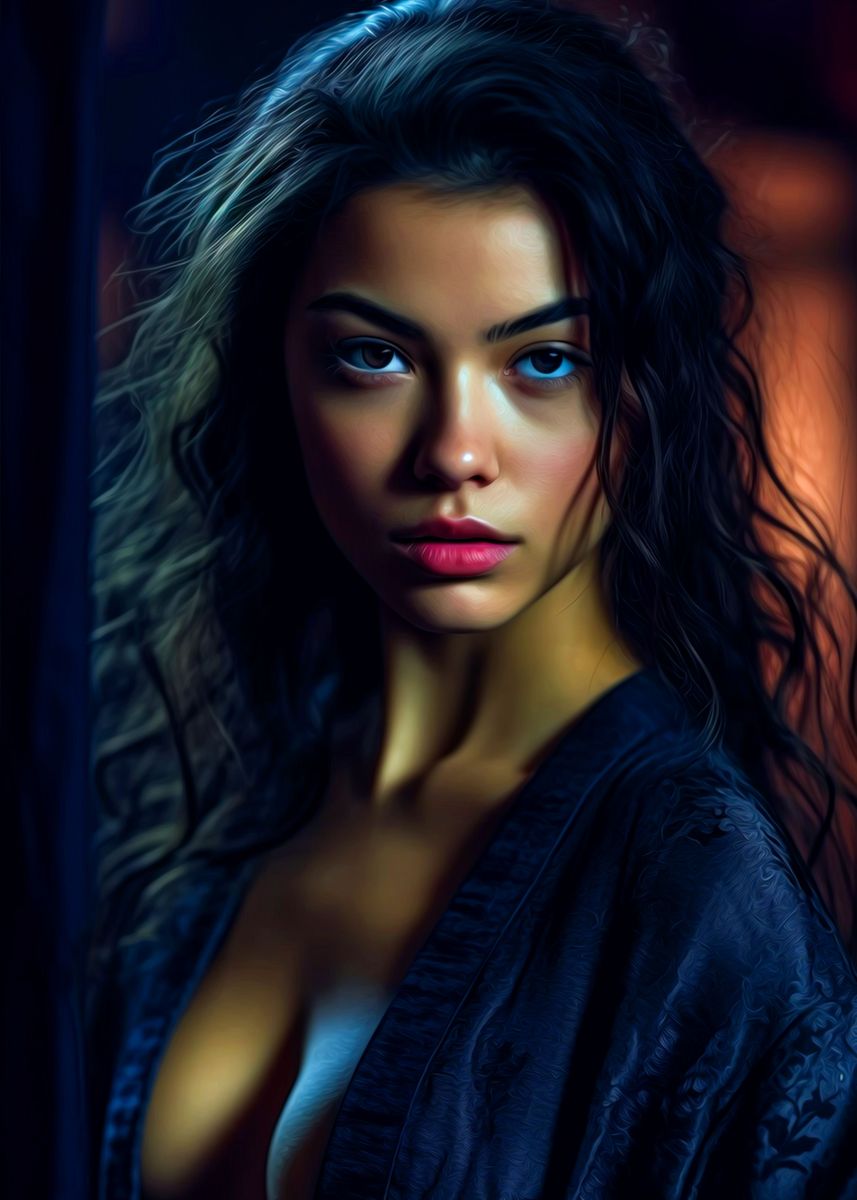 'Sexy Girl' Poster, picture, metal print, paint by thu doan | Displate