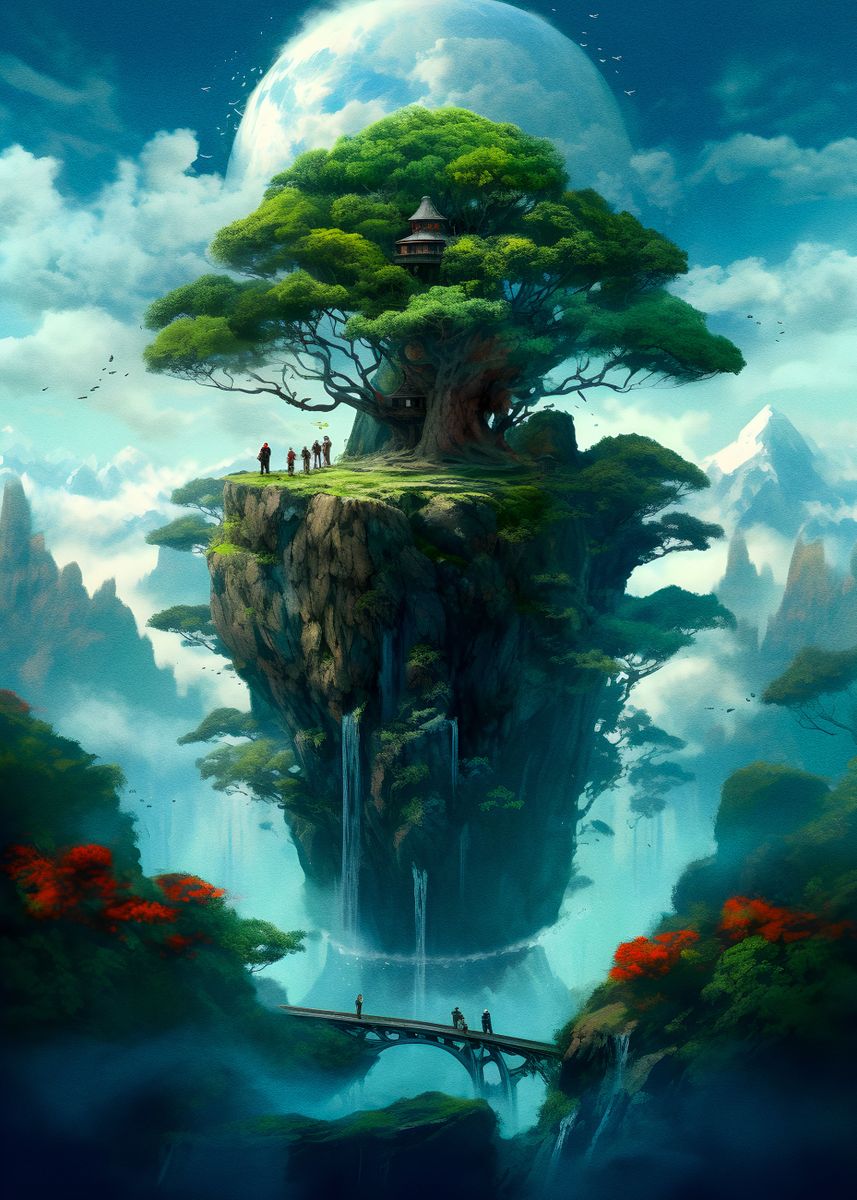 'magical tree' Poster, picture, metal print, paint by Muhammad Irsan ...