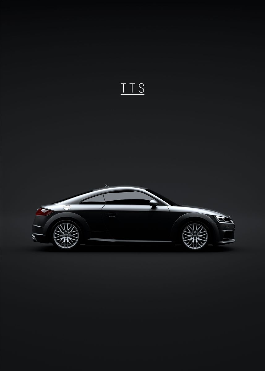 'Audi TTS 2015' Poster, picture, metal print, paint by 21 MXM | Displate