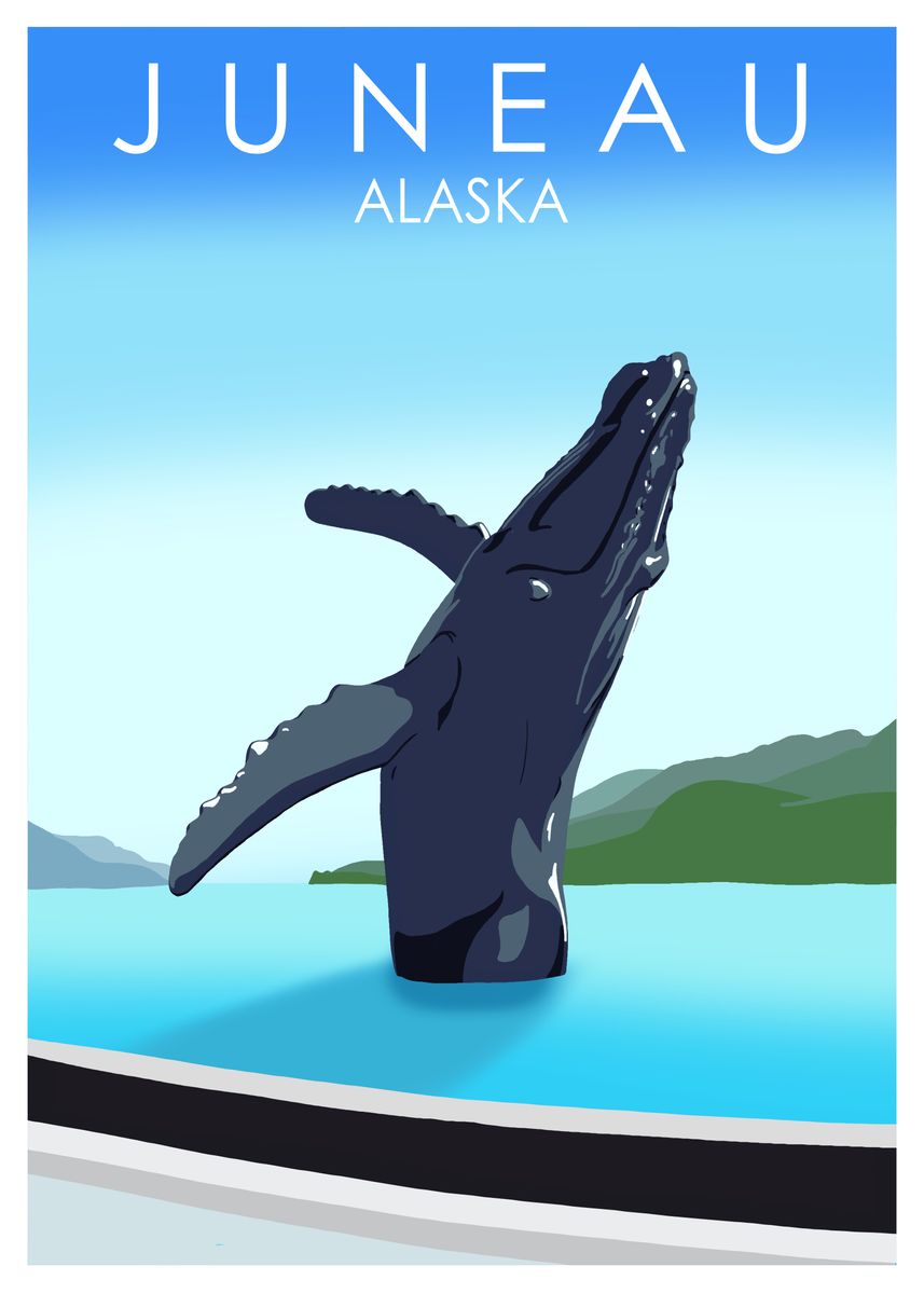 'Juneau ' Poster, picture, metal print, paint by OmegaArt | Displate