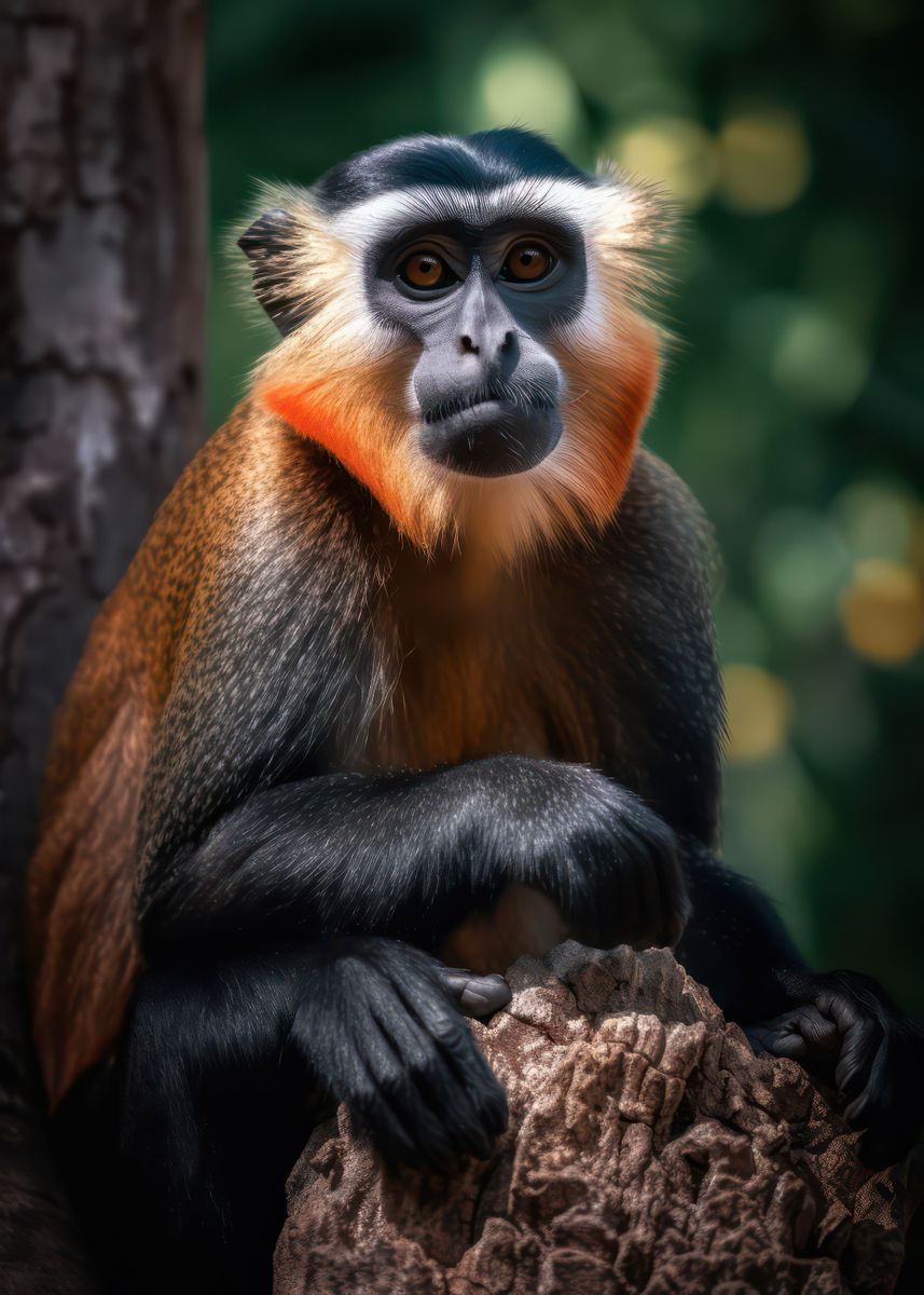 'Mischievous monkey' Poster, picture, metal print, paint by Zooscape ...