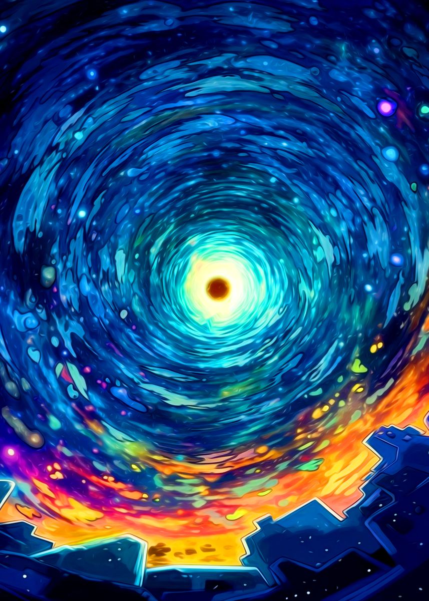 'Colorful Vortex' Poster, picture, metal print, paint by hoang minh ...