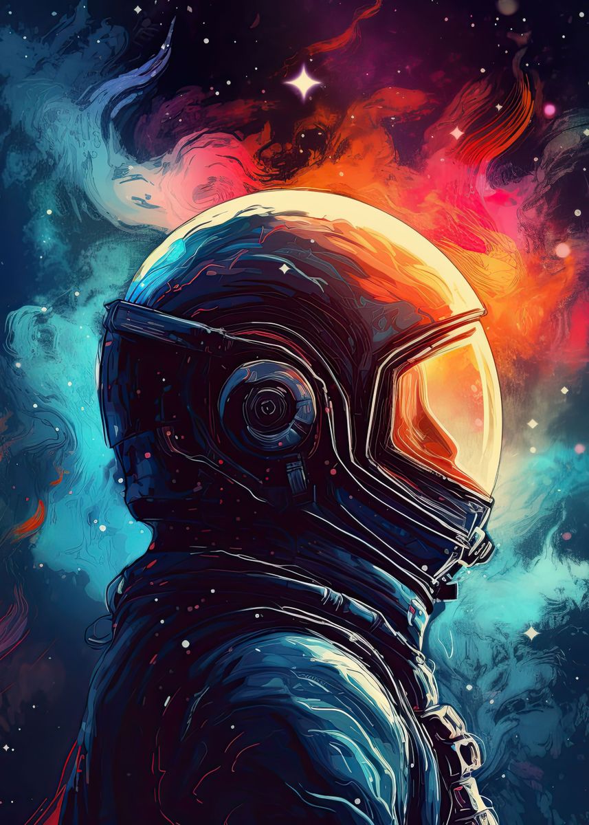'A Space Wanderer' Poster, picture, metal print, paint by pixelpainter ...