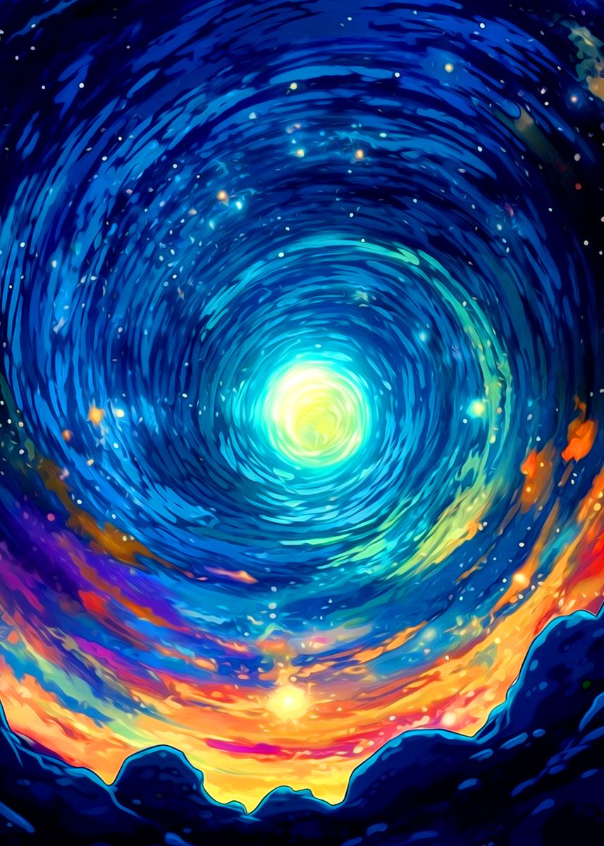 'Colorful Vortex' Poster by hoang minh | Displate