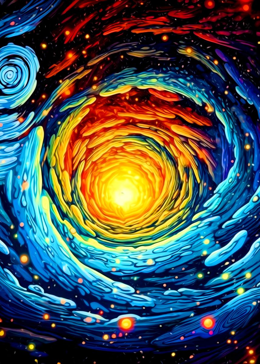 'Colorful Vortex' Poster, picture, metal print, paint by hoang minh ...
