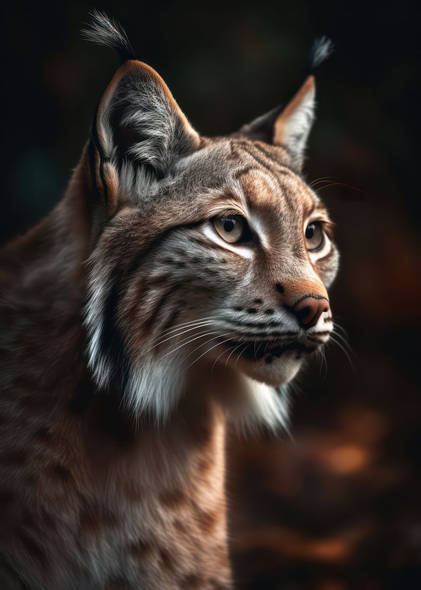 'Enigmatic lynx' Poster, picture, metal print, paint by Zooscape ...