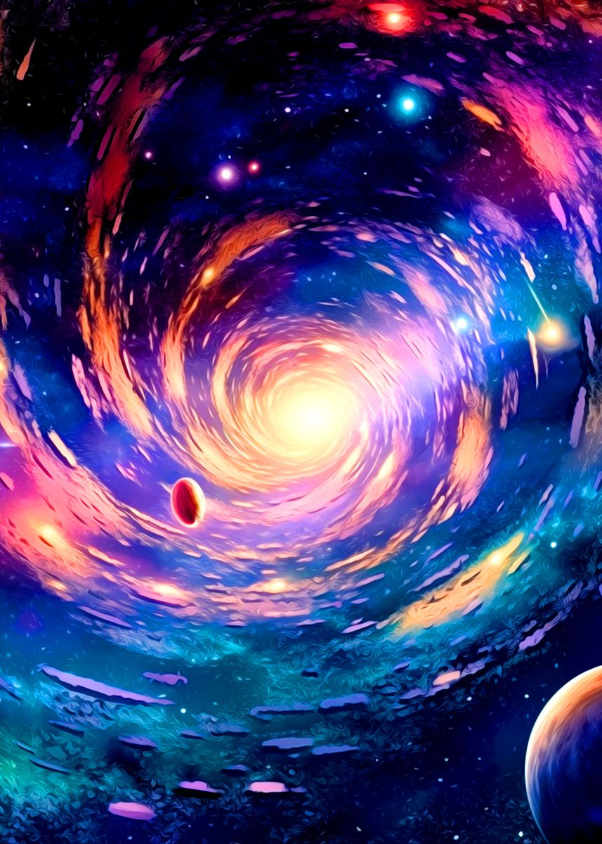 'Colorful Vortex' Poster, picture, metal print, paint by hoang minh ...