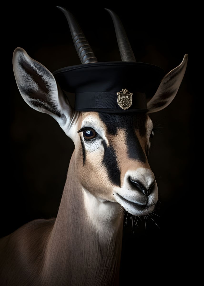 'Police Officer Gazelle' Poster by Makadur | Displate