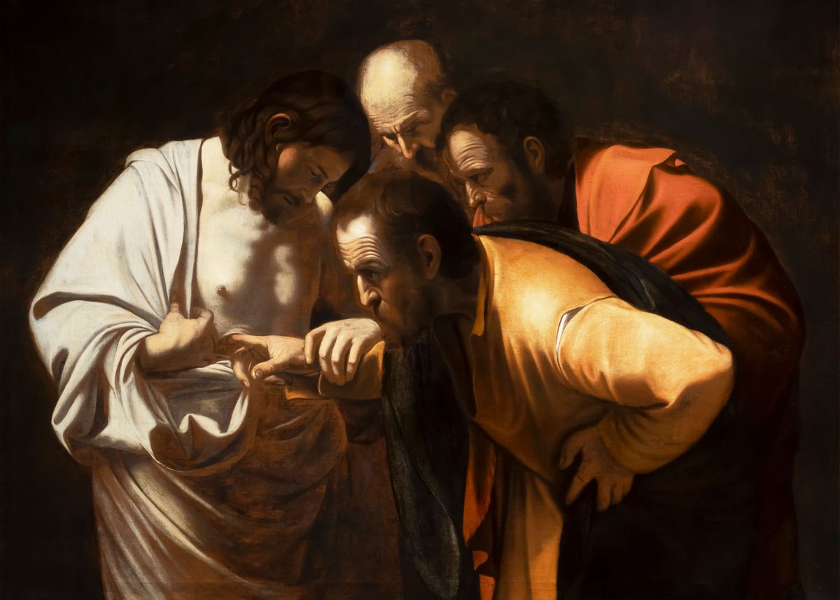 'Incredulity of St Thomas' Poster by Mango Art | Displate