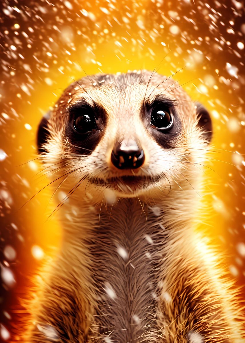 'Meerkat lighting' Poster, picture, metal print, paint by DecoyDesign ...