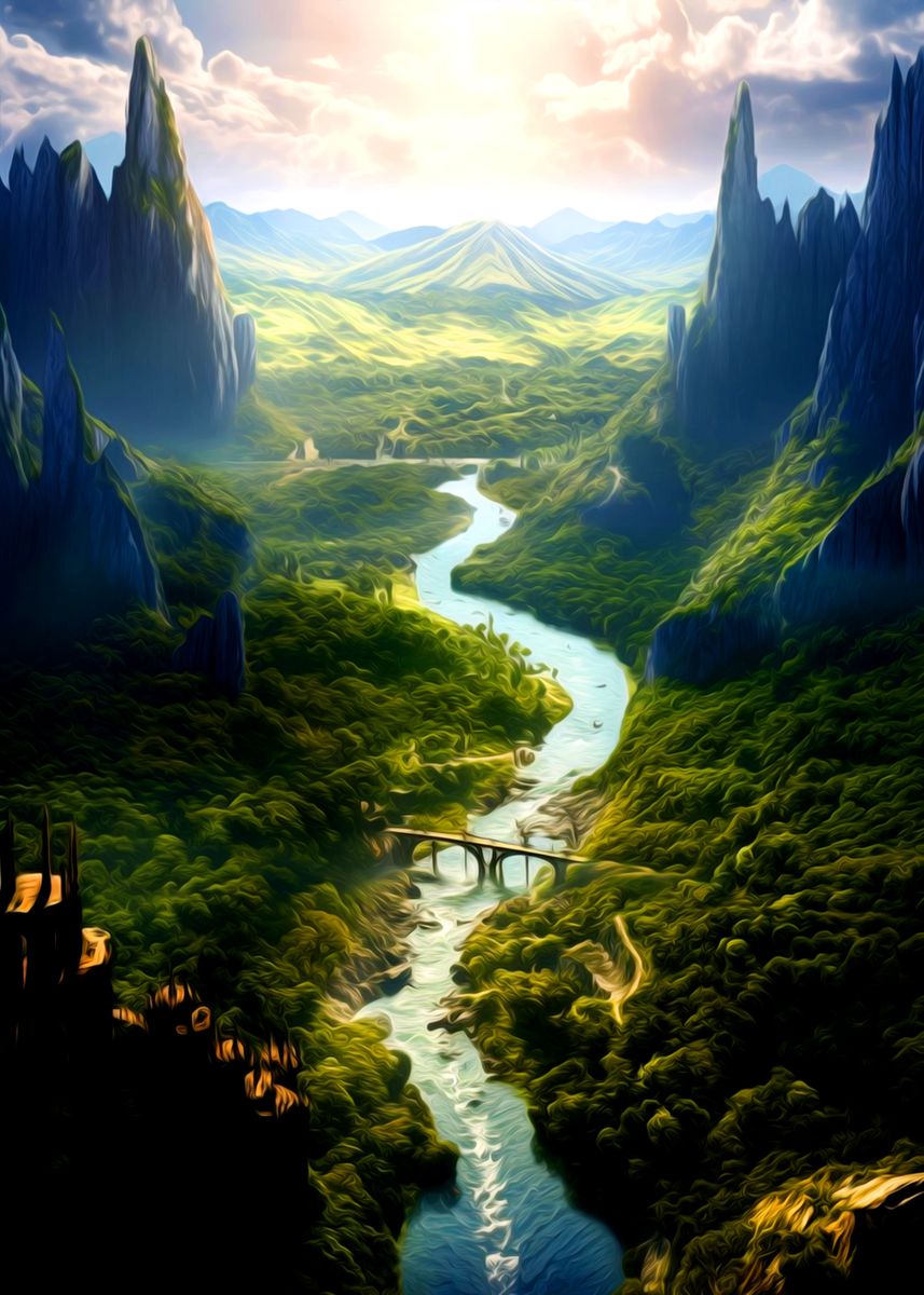 'Landscape Nature' Poster by javis lee | Displate