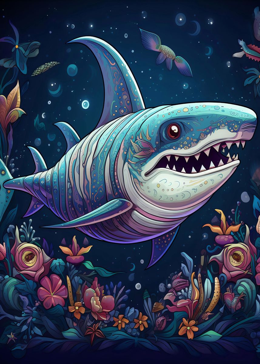 'King Ocean' Poster, picture, metal print, paint by Gokan Redoulse ...