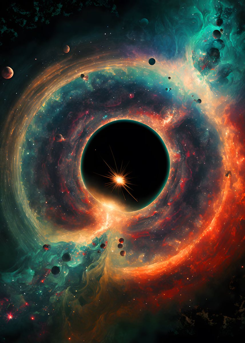 'Galaxy Landscape' Poster, picture, metal print, paint by Creative YS ...