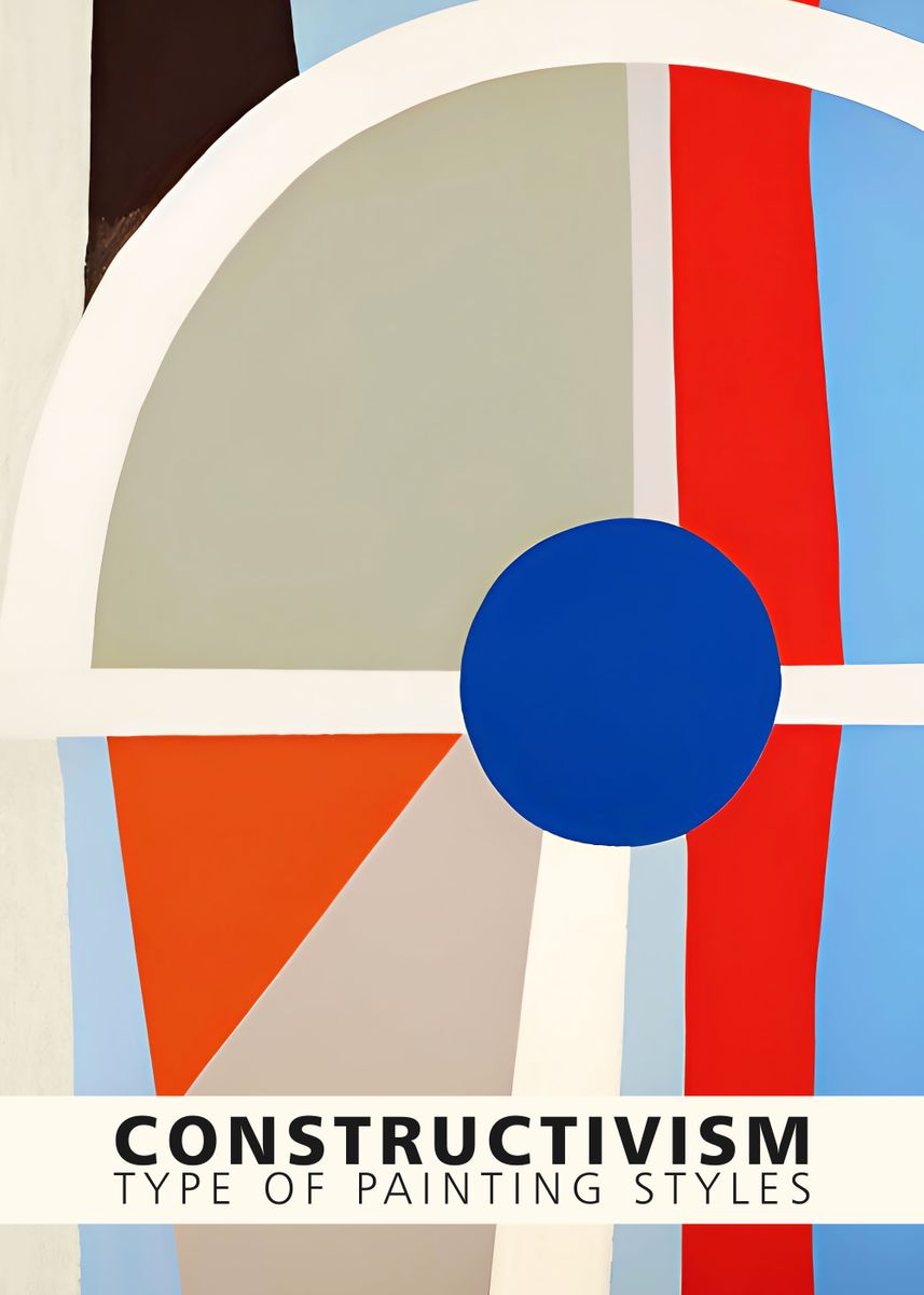 'Constructivism Style Print' Poster, picture, metal print, paint by ...