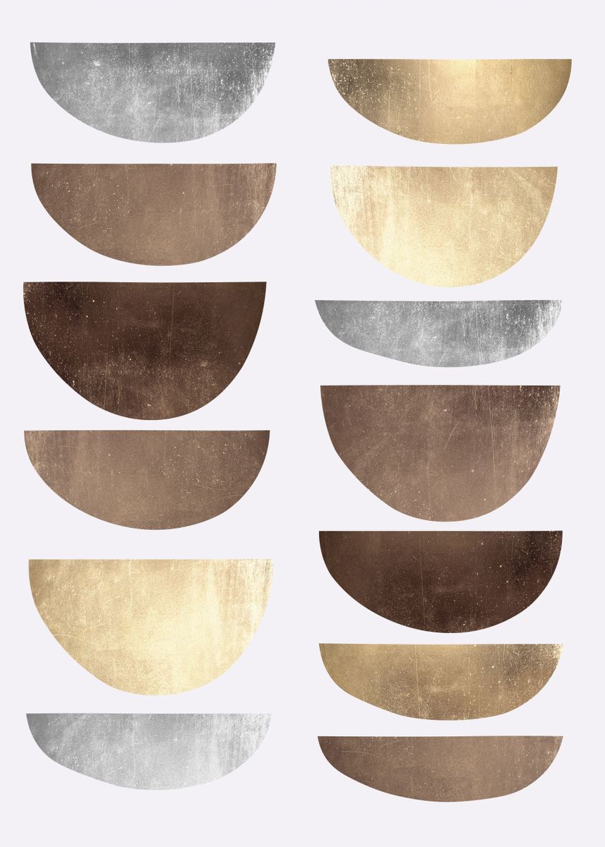 'Golden figures 06' Poster, picture, metal print, paint by Vitor Costa ...