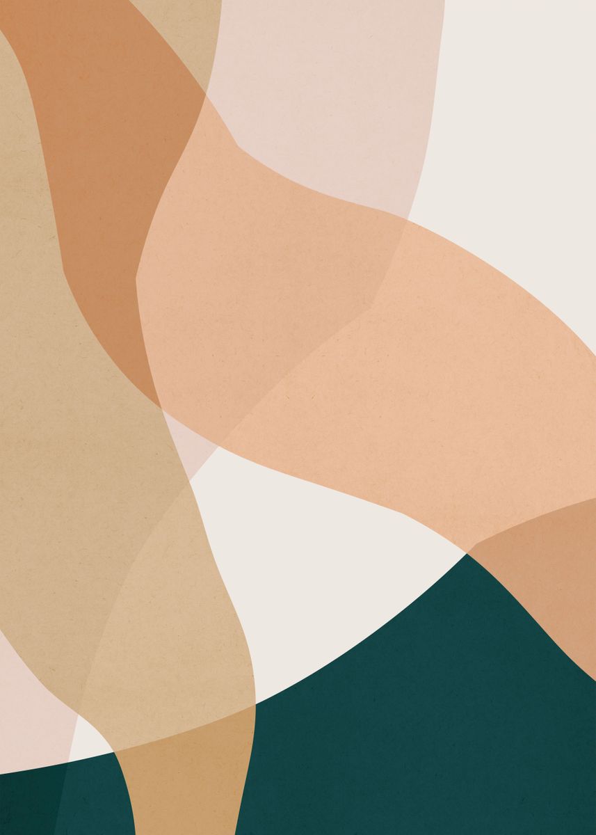 'Abstract boho 9' Poster, picture, metal print, paint by Vitor Costa ...