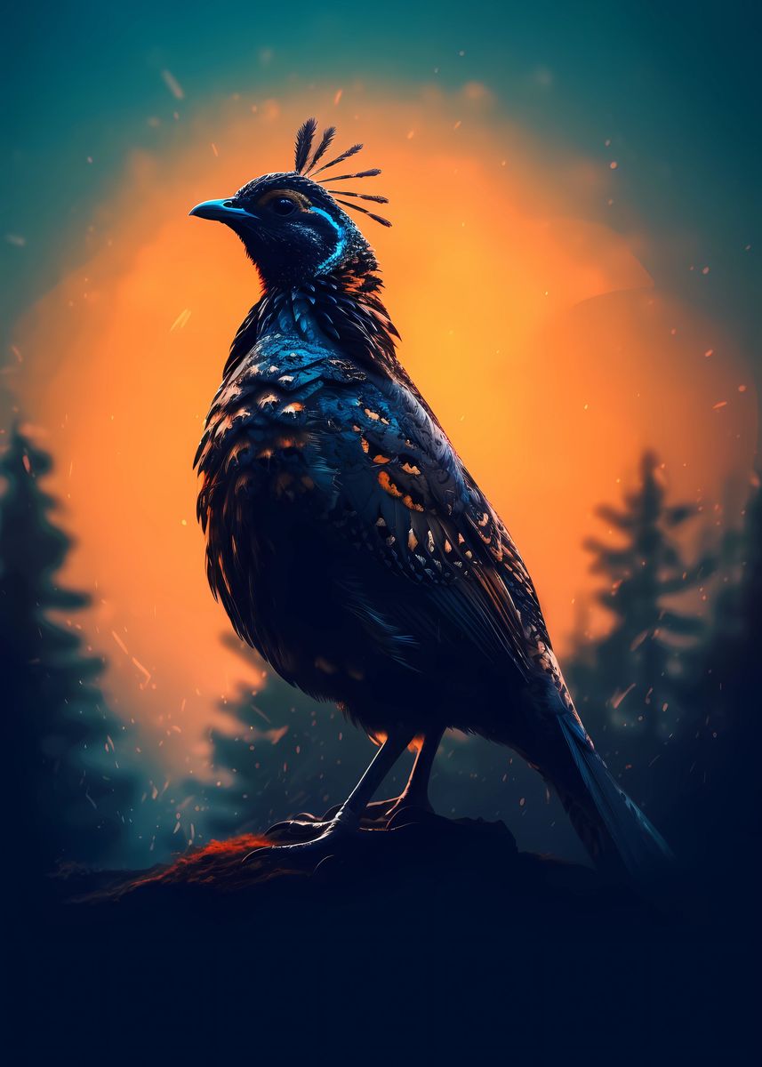 'Quail Animal' Poster, picture, metal print, paint by DecoyDesign ...