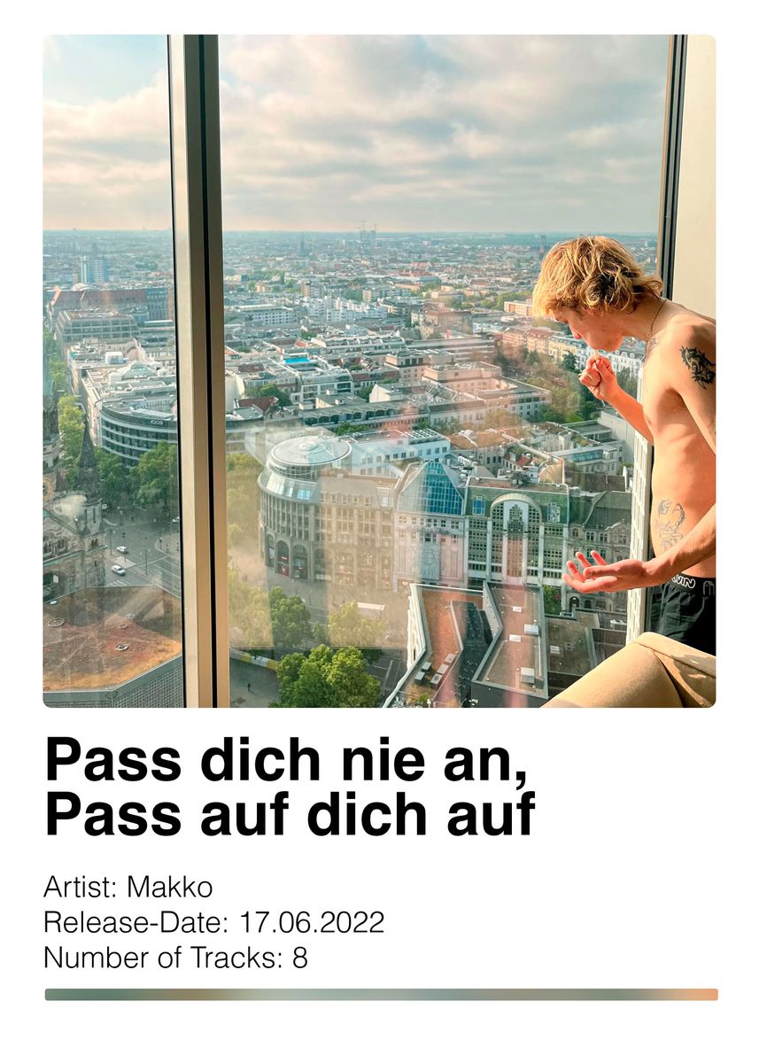 'Makko Album Cover' Poster, picture, metal print, paint by Mari | Displate