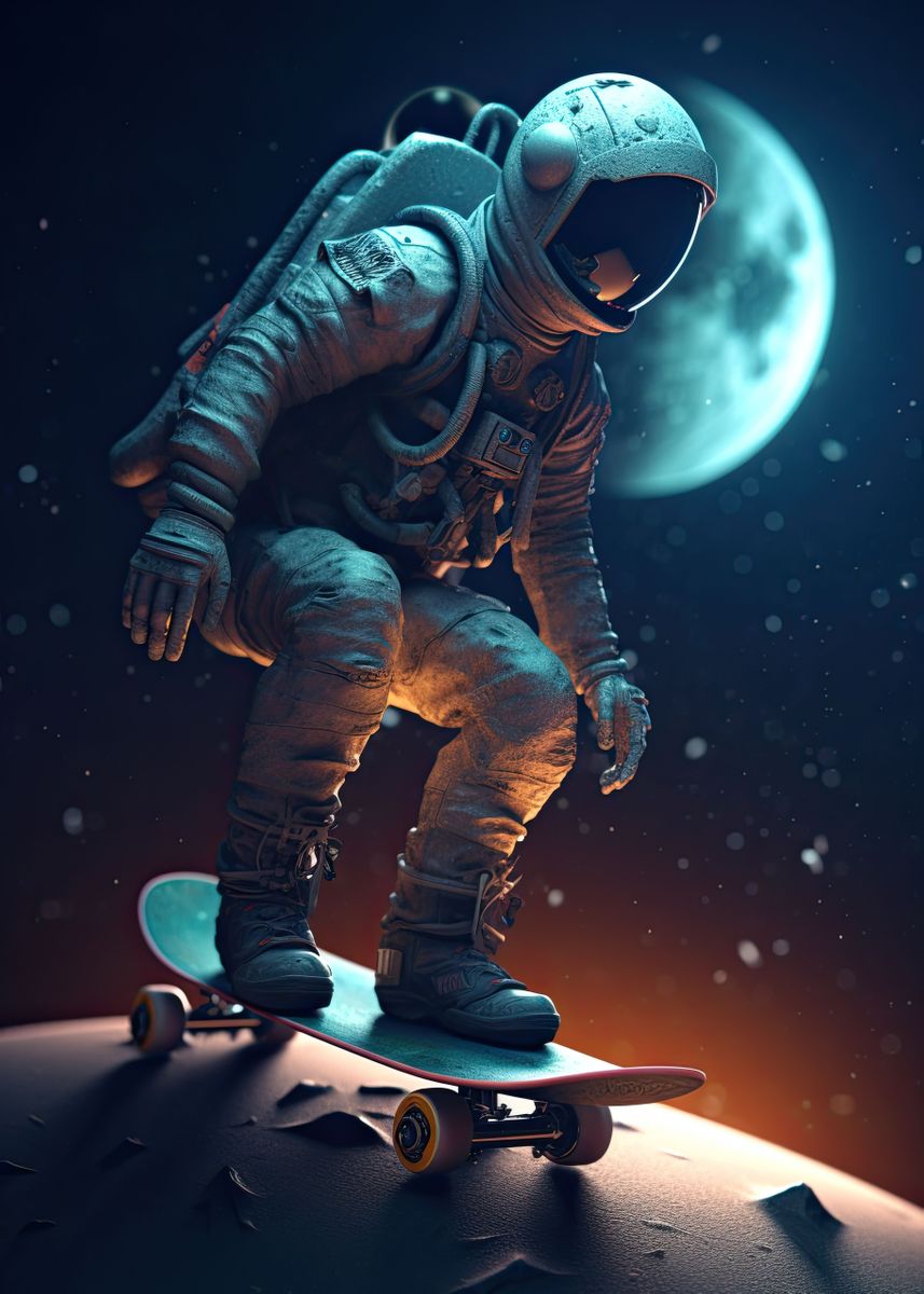 'Far Out Man' Poster, picture, metal print, paint by Morphic Prints ...