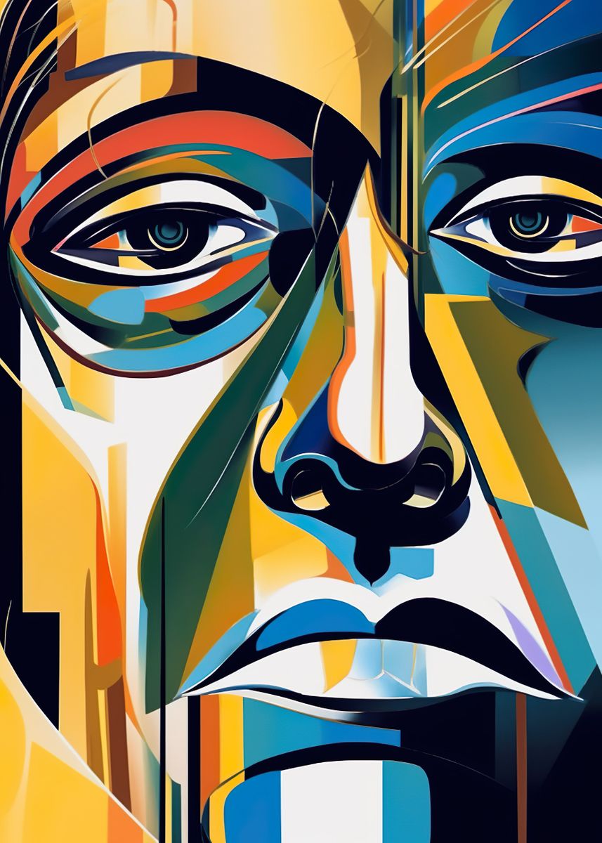 'Abstract Sad Face' Poster, picture, metal print, paint by AyrioArt ...