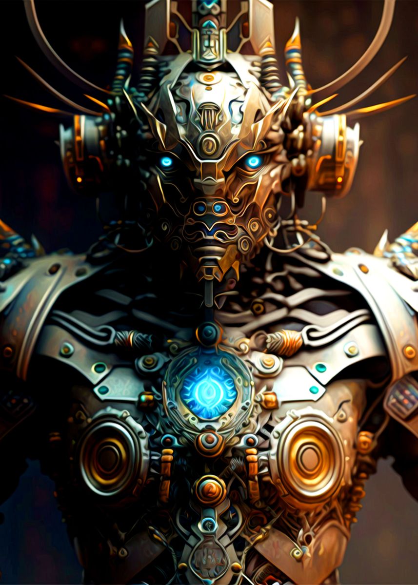 'Cyborg Warrior' Poster, picture, metal print, paint by Uranus Artist ...