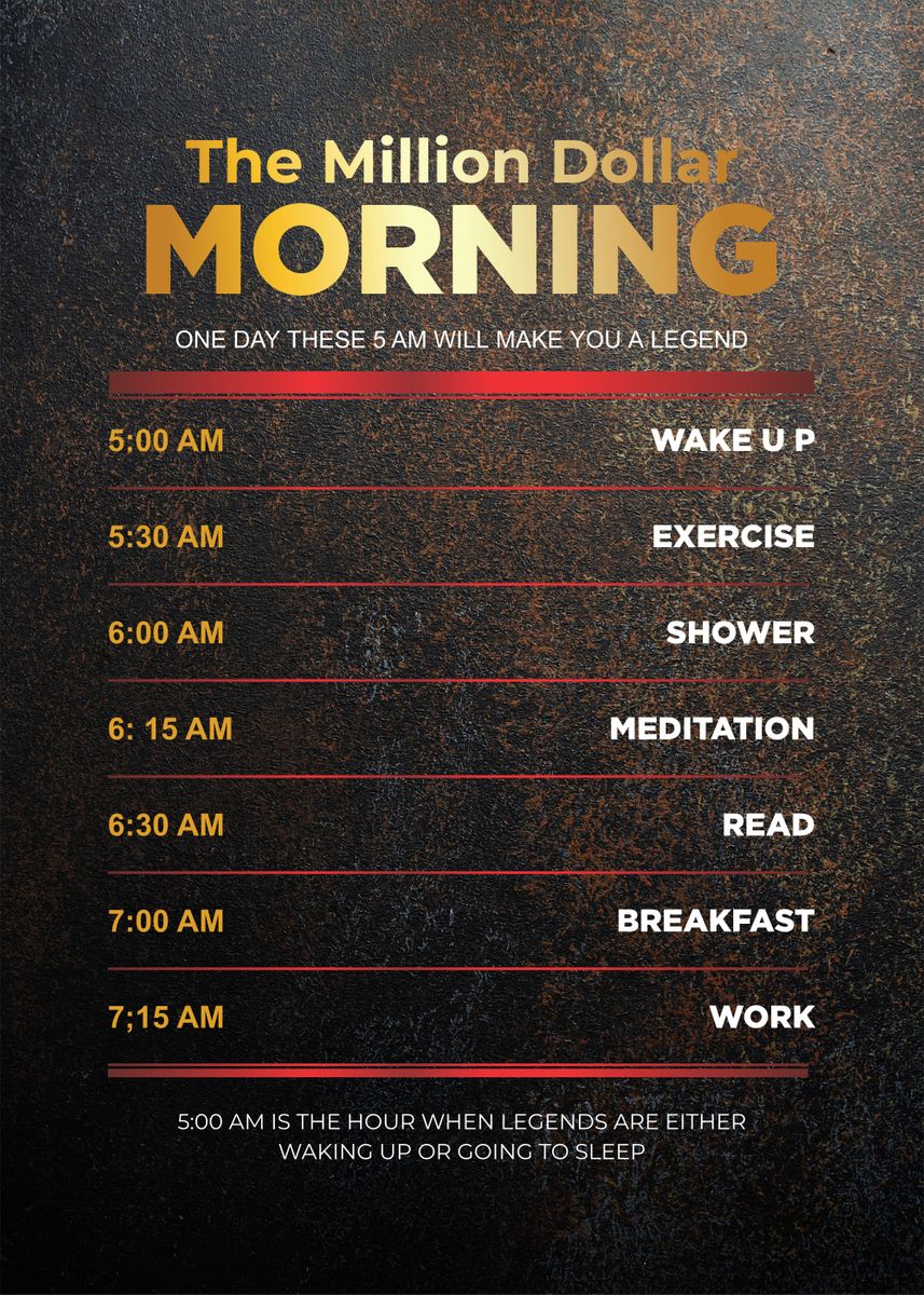 'the million dollar morning' Poster, picture, metal print, paint by ...