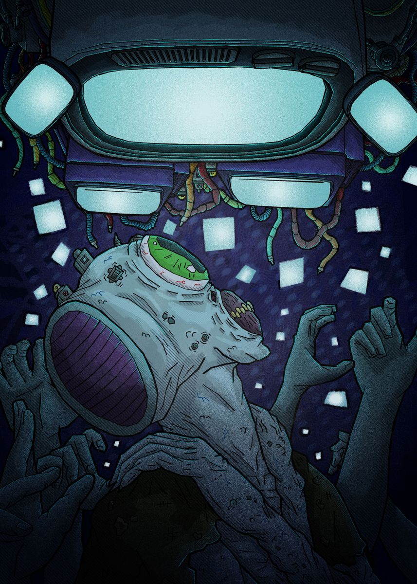 'The Interface' Poster, picture, metal print, paint by Jesse Lennon ...