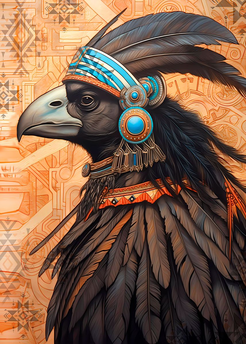 'Indi raven' Poster, picture, metal print, paint by IHTI ANDERSON ...