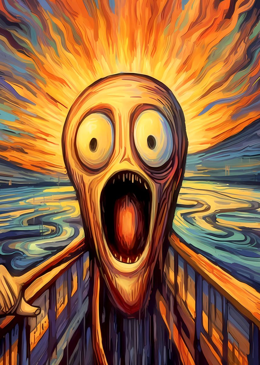 'Scream 10' Poster, picture, metal print, paint by the Moooh | Displate