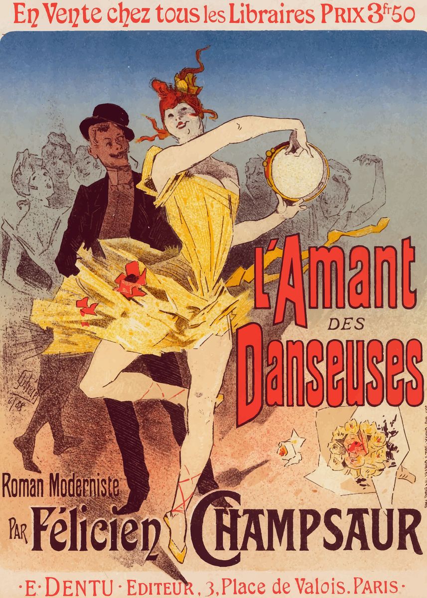 'Jules Cheret' Poster, picture, metal print, paint by ArtGallery | Displate