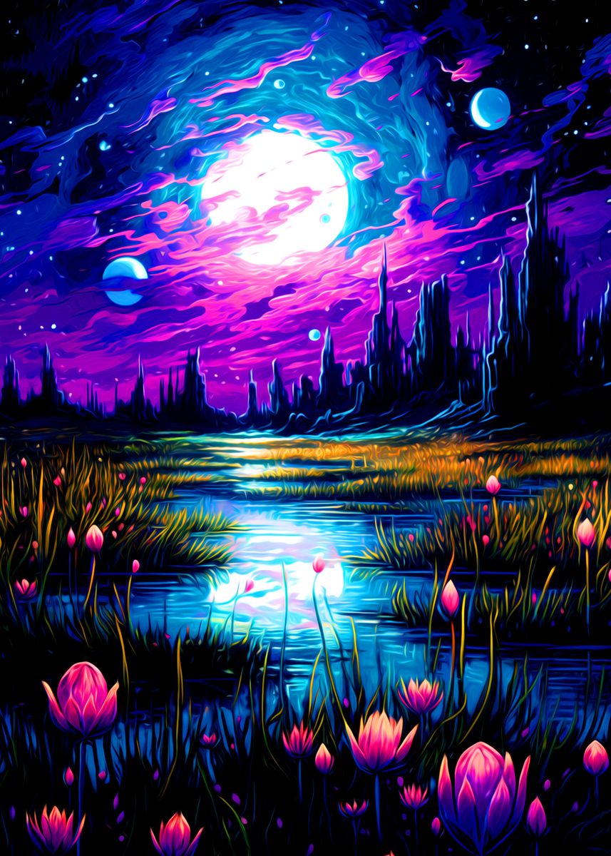 'Landscape' Poster by Tiker Arts | Displate