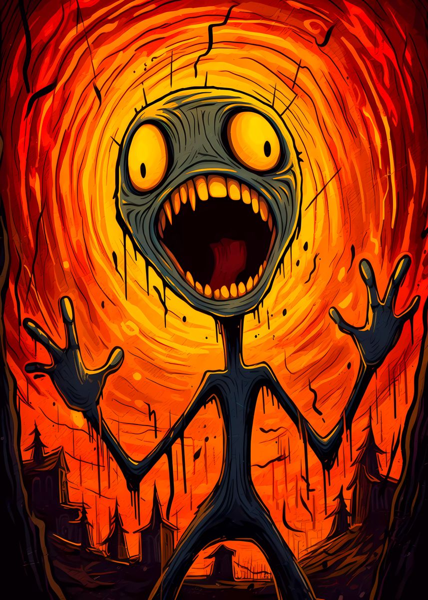 'Scream 3' Poster, picture, metal print, paint by the Moooh | Displate