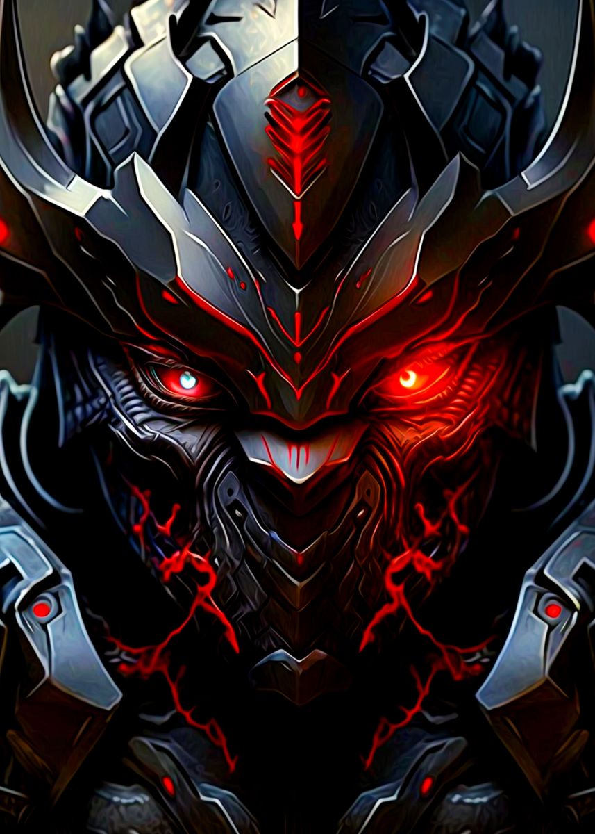 'Cyborg Warrior' Poster by Uranus Artist | Displate