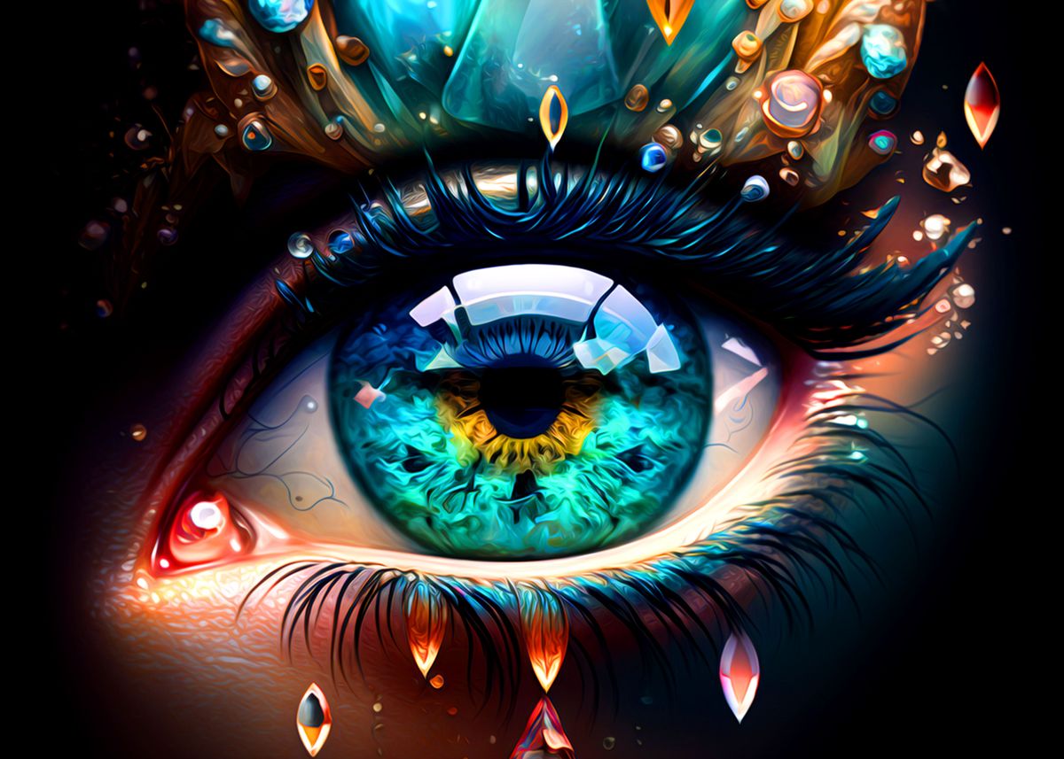 'Fantasy Eye' Poster by Dao Thuan | Displate