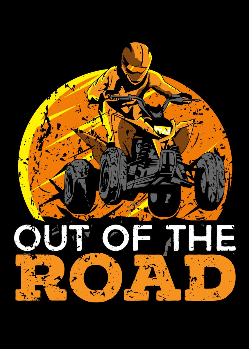 'ATV Lover Quad Bike' Poster, picture, metal print, paint by NAO | Displate