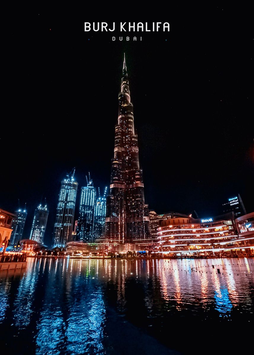'Burj Khalifa ' Poster, picture, metal print, paint by Travel Addict ...