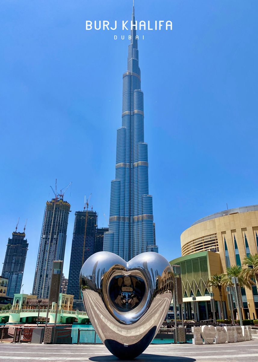 'Burj Khalifa ' Poster, picture, metal print, paint by Travel Addict ...