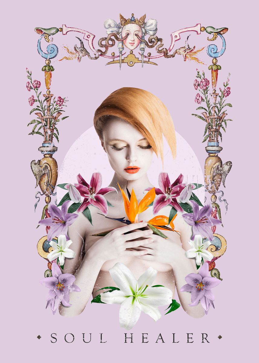 'Soul Healer' Poster, picture, metal print, paint by Cool Worker | Displate