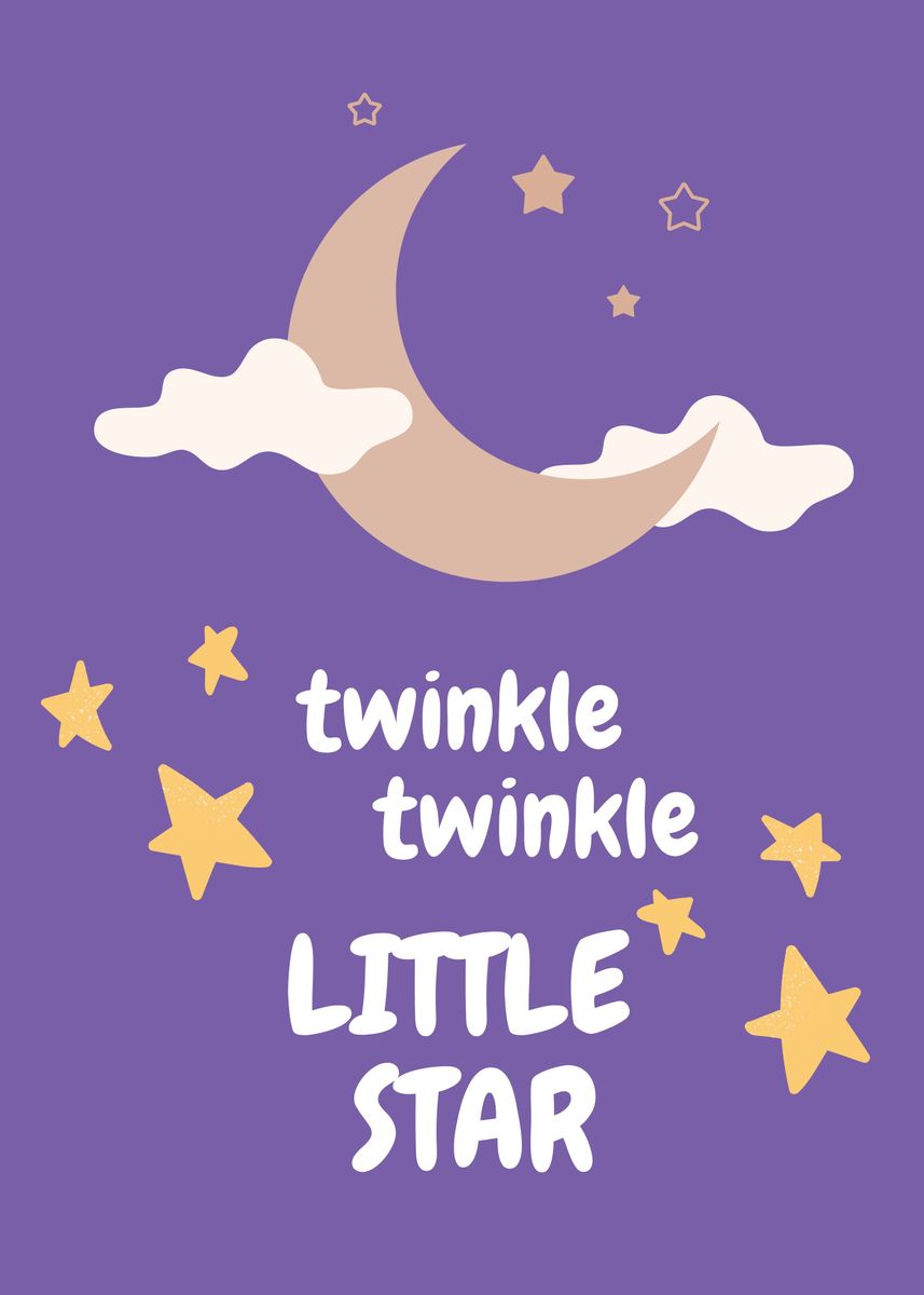 'Twinkle Little Star' Poster, picture, metal print, paint by Simply ...