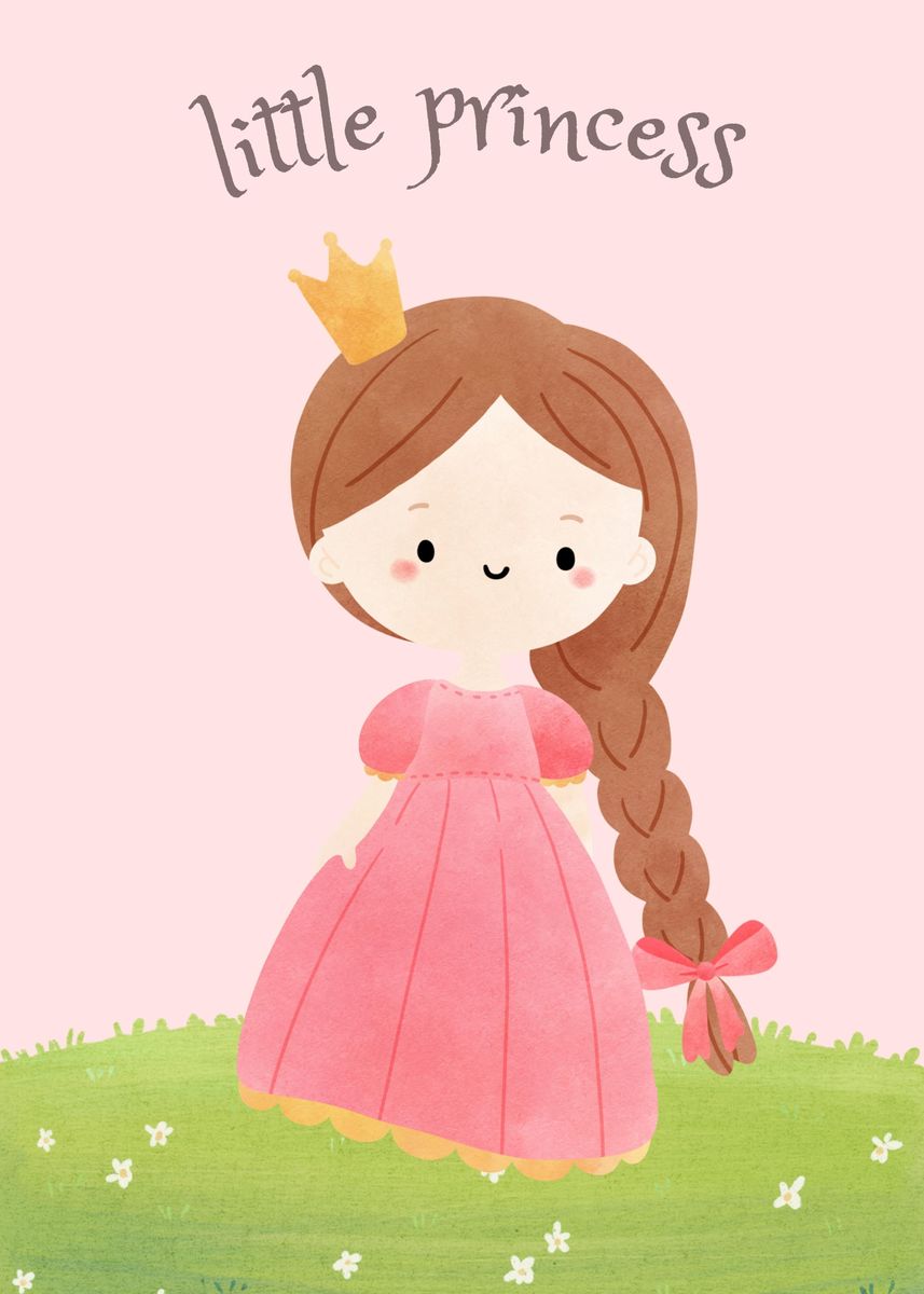 'Little Princess' Poster, picture, metal print, paint by Simply Artwork ...