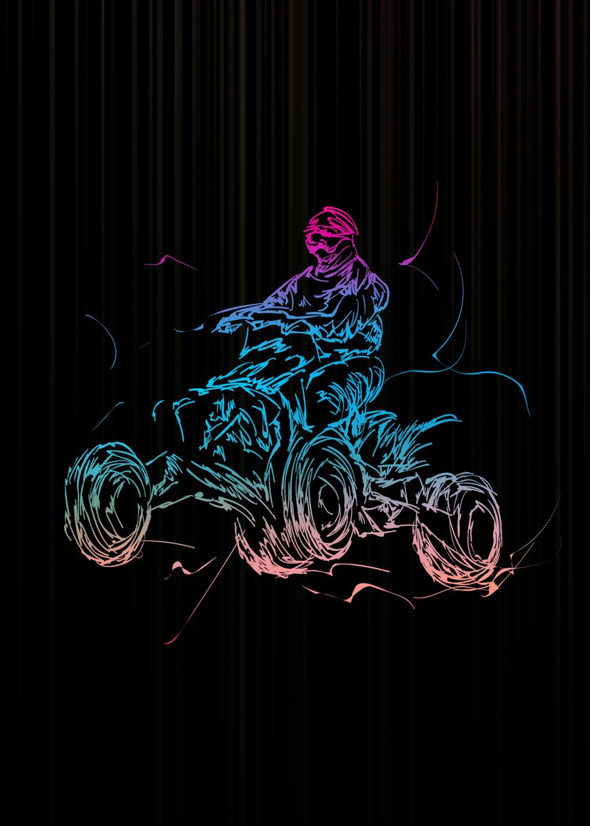 'Atv rider' Poster by Beiler Korey | Displate