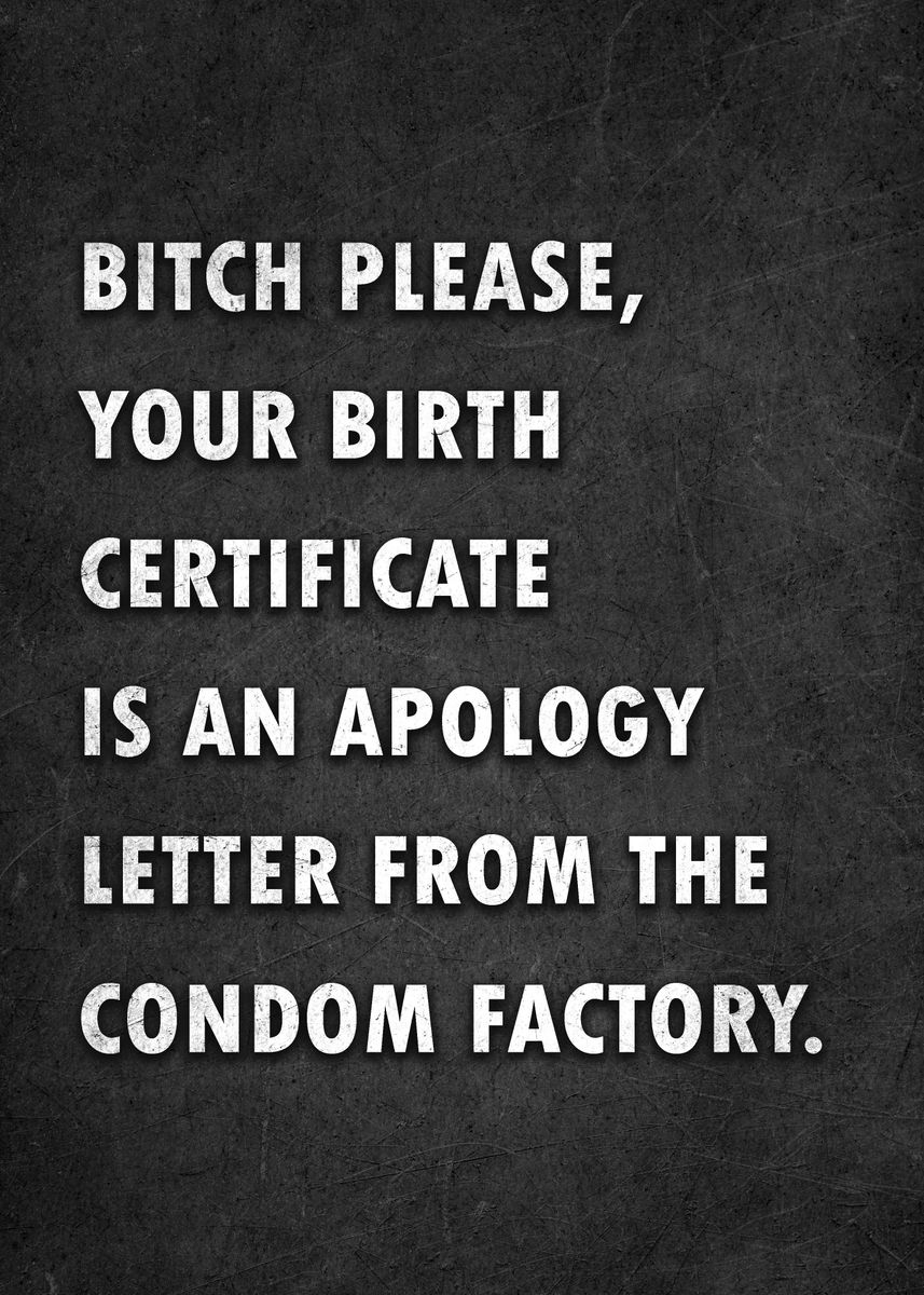 'Bitch Please' Poster by HOLOSOMNIA | Displate