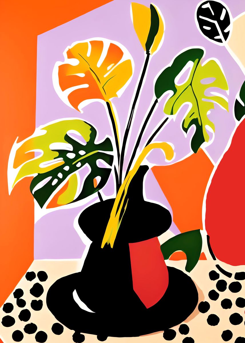 'Floral Symphony' Poster, picture, metal print, paint by ...