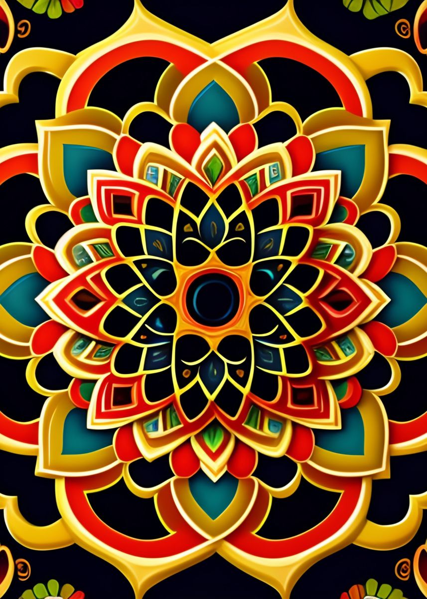 'Mandala Zen' Poster by ALMA Studio | Displate